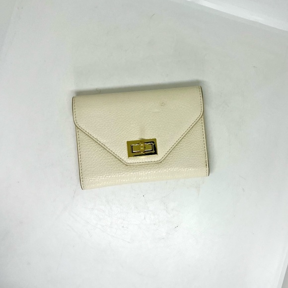 Bags | Unbrandedvintage Vegan Ivory Large Trifold Wallet | Poshmark